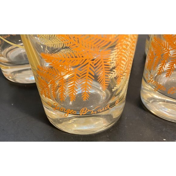 Georges Briard | Dining | Rare Set Of 5 Georges Briard Orange And ...
